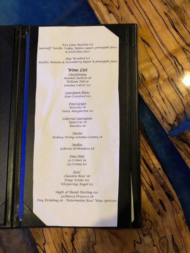 Menu at The Boiler pub & bar, Vero Beach