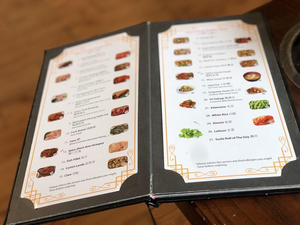 Menu at Warehouse Buffet BBQ, Foster City