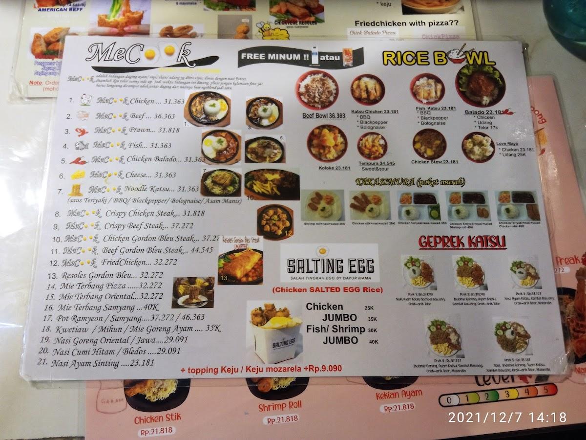 Menu at Dapur Mama DP Mall Semarang restaurant, Semarang, Jl. Pemuda No.150