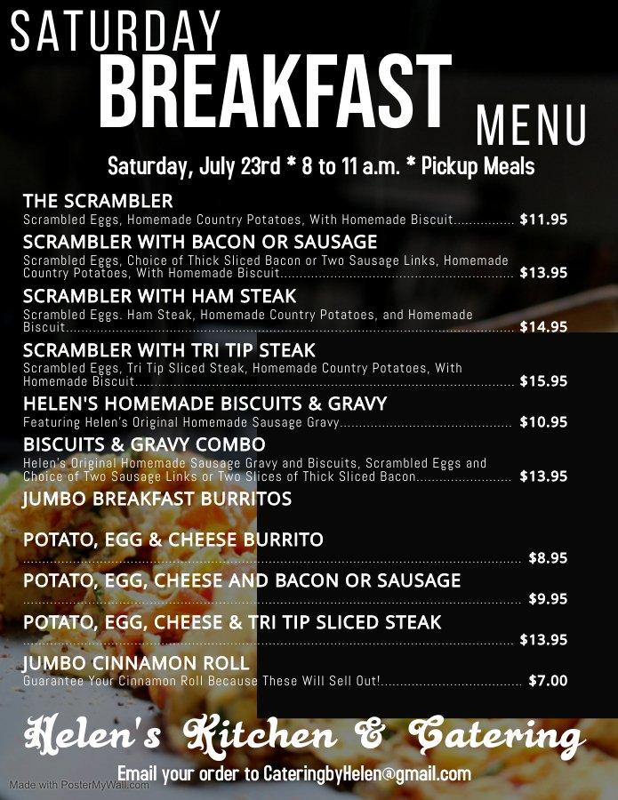 Menu at Helen's Kitchen restaurant, Ak-Chin Indian Community, N. John ...