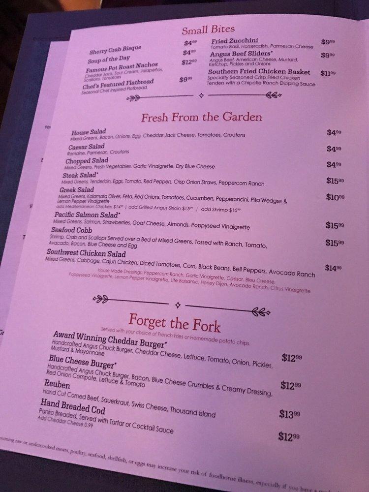 Menu at Atria's Restaurant - Murrysville, Murrysville
