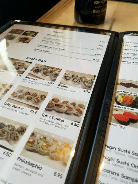 Menu at Kai Sushi Fusion Roll &Sake restaurant, Everett
