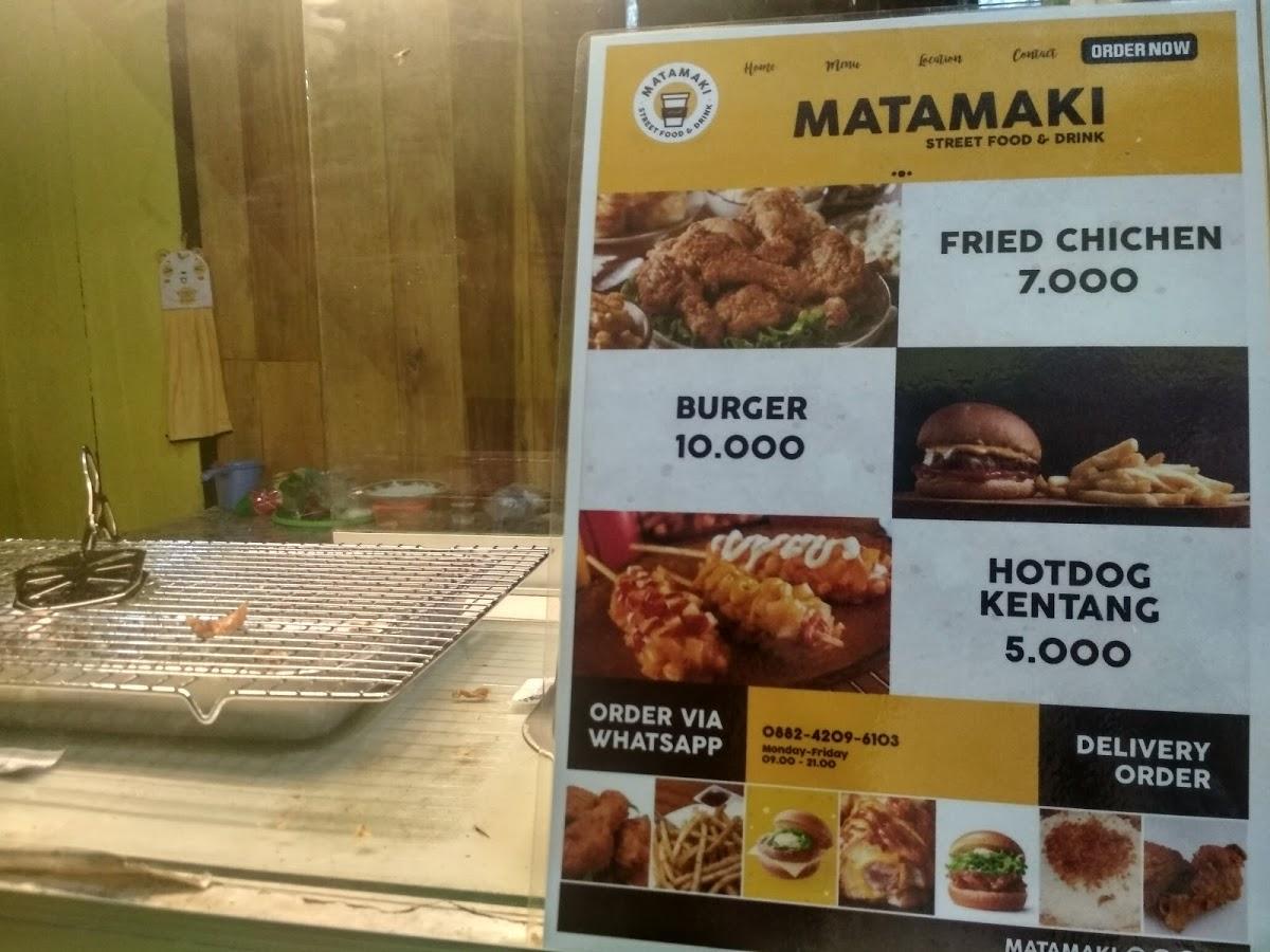 Menu at MATAMAKI (Street Food And Drink) cafe, Caile