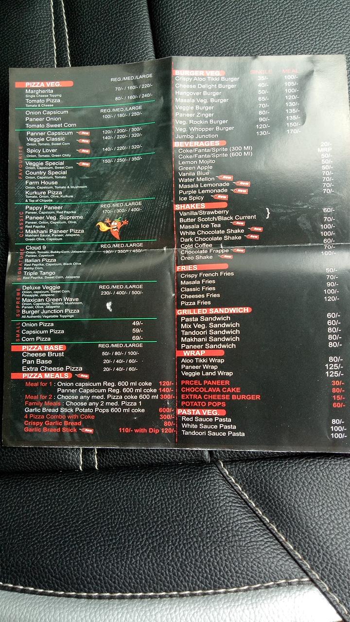 Menu at Burger Junction & Restaurant, Kaithal
