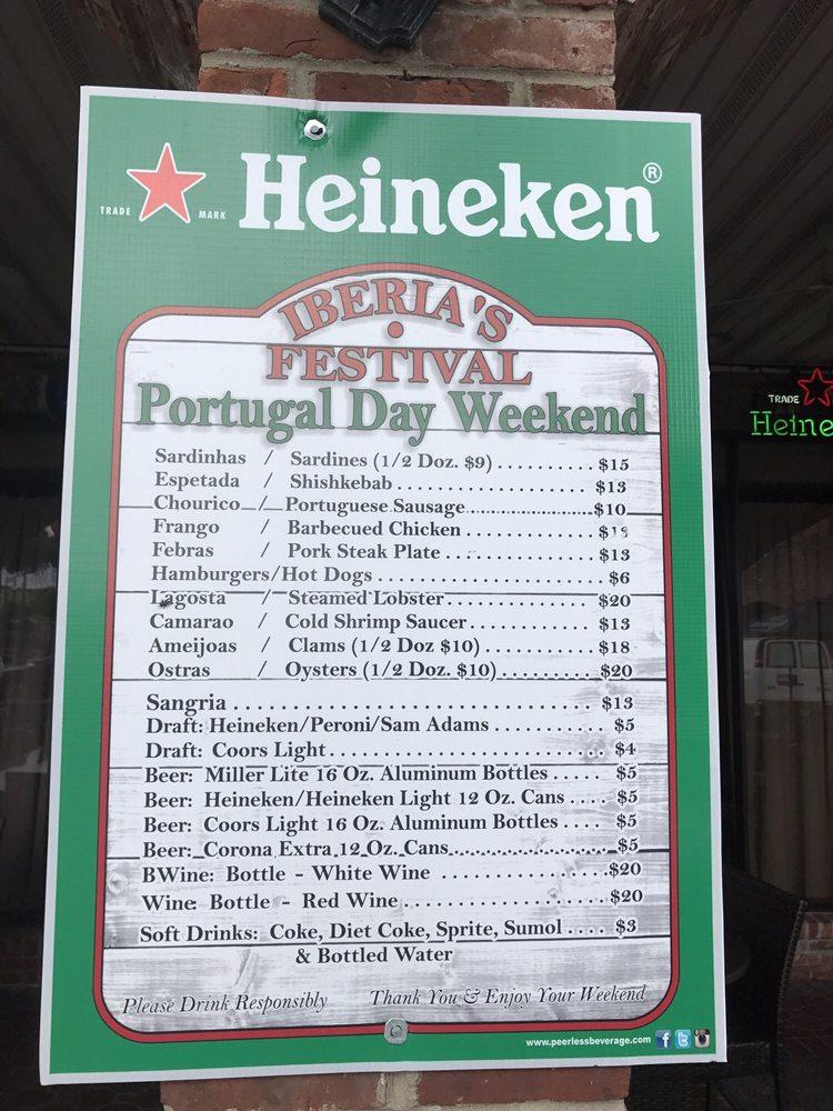 Menu at Iberia Tavern & Restaurant, Newark