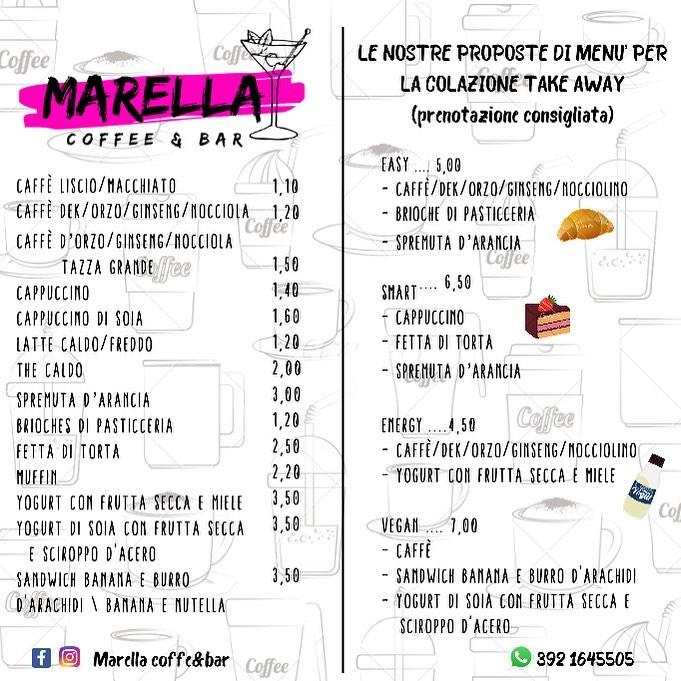 Menu da Marella Coffee&Bar, Soncino