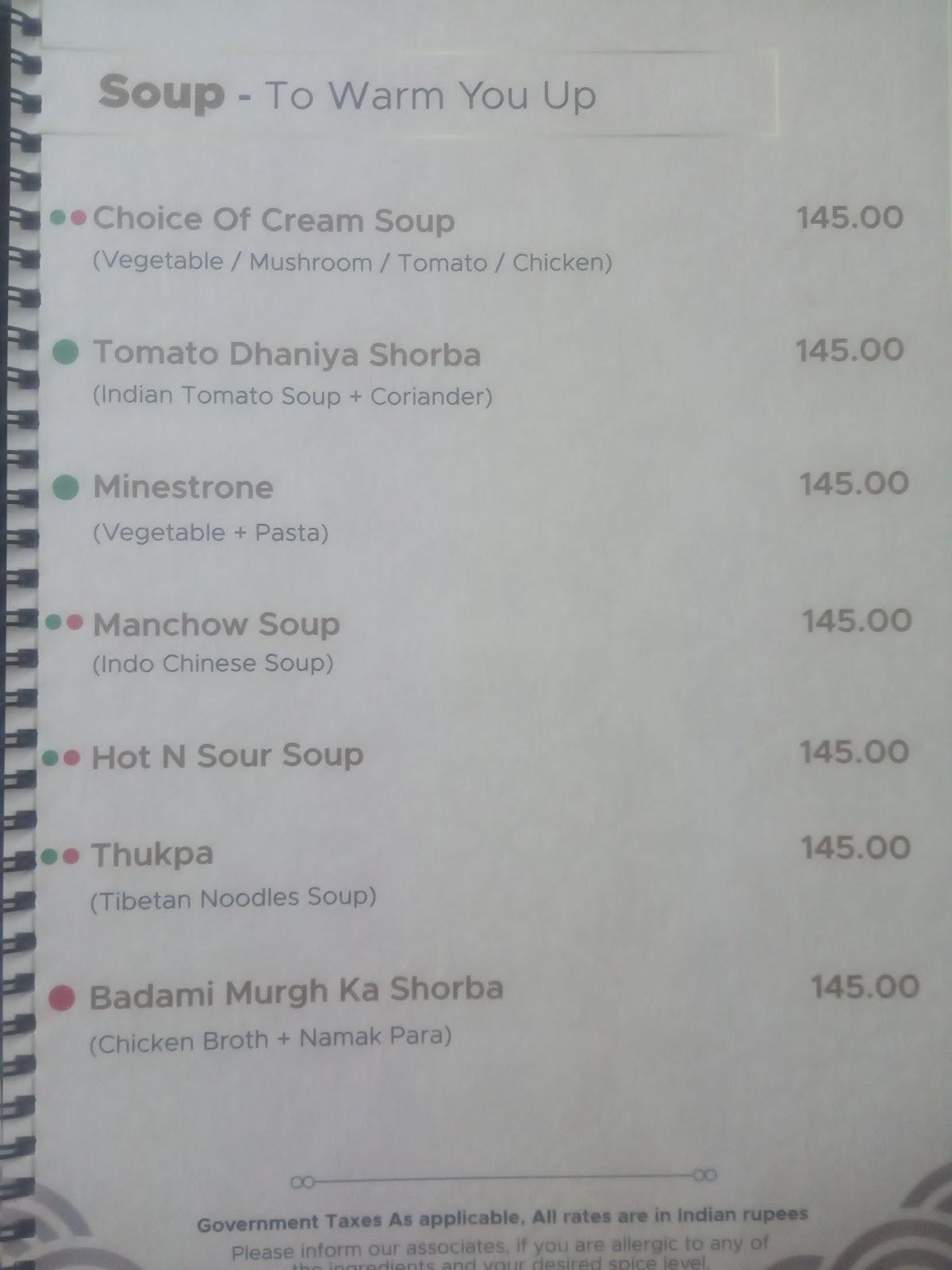 Menu at Momentt - Enrise By sayaji, Pimpri-Chinchwad