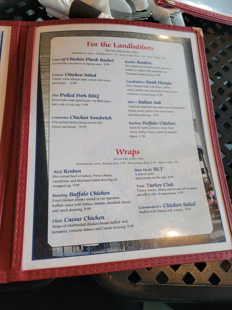 Menu at RiverWatch restaurant, Lawrenceburg