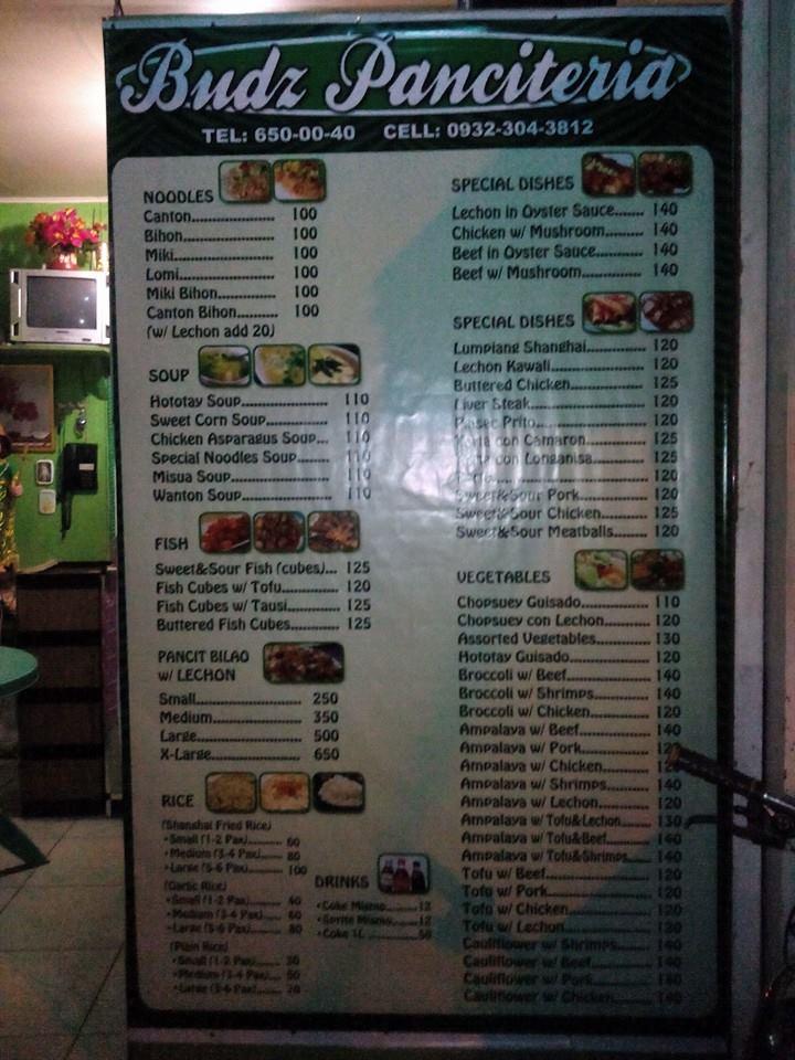 Carta del restaurante BUDZ Panciteria, Mariquina