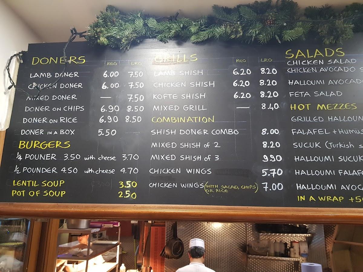 Menu at Cappadocia Restaurant, Kingston upon Thames, 2