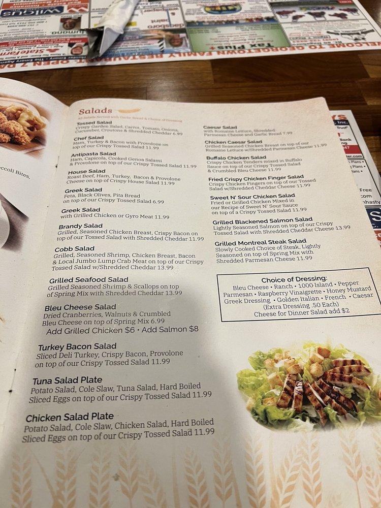 Menu at Georgetown Family Restaurant, Georgetown