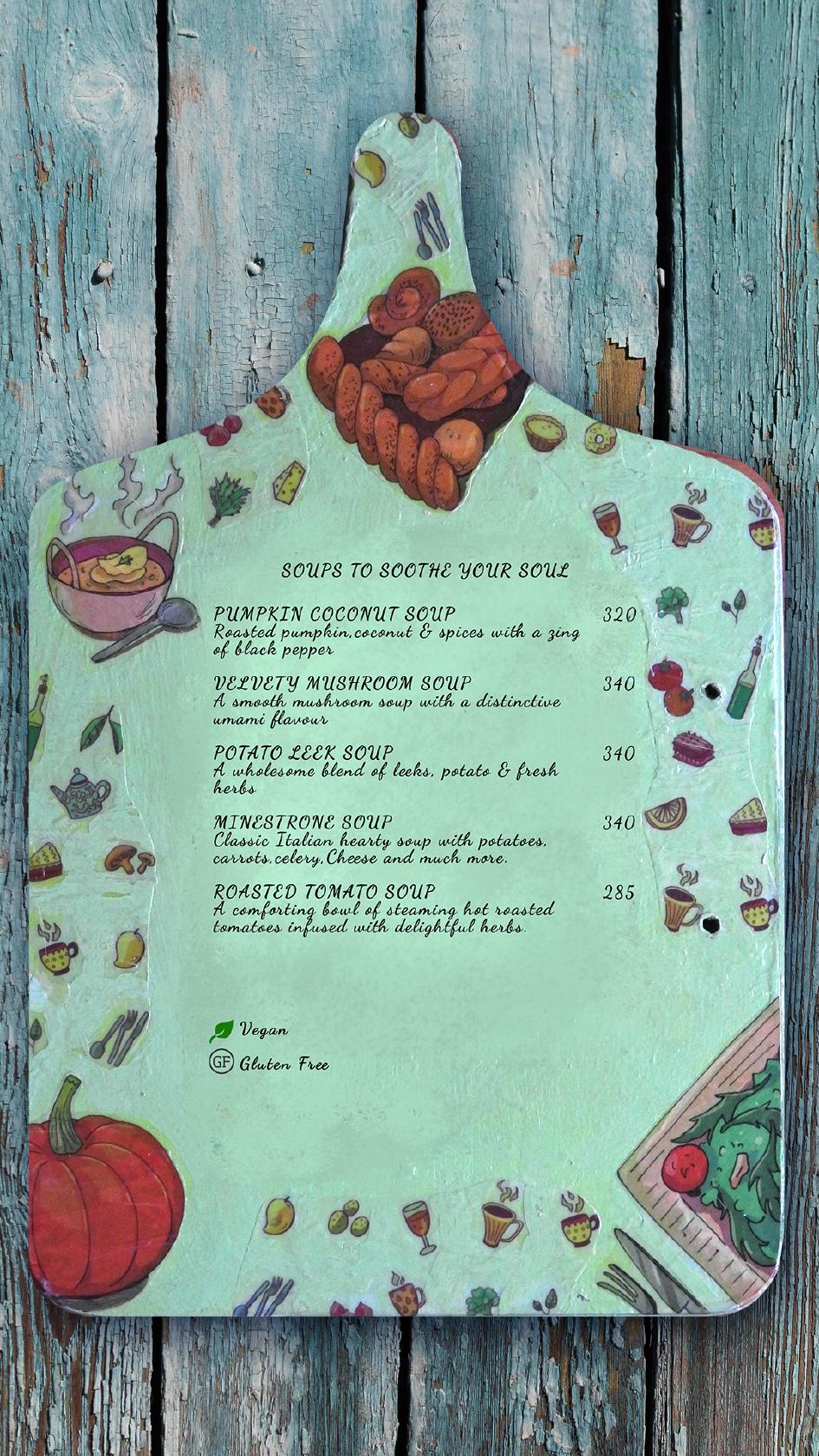 Menu at Café diem - Only on reservations, Coonoor