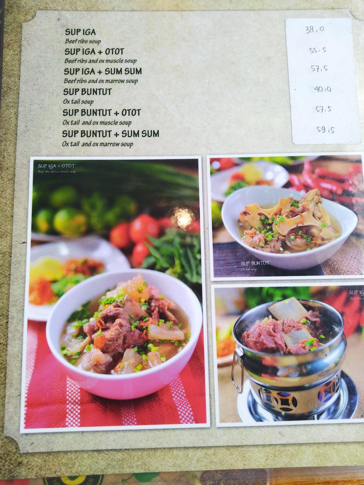 Menu at Warung Iga Penyet Leko restaurant, Gresik