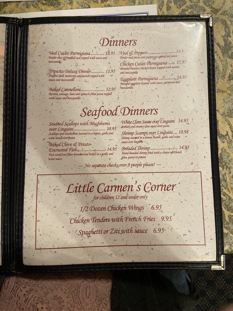 Menu at Bosco's pub & bar, Amsterdam