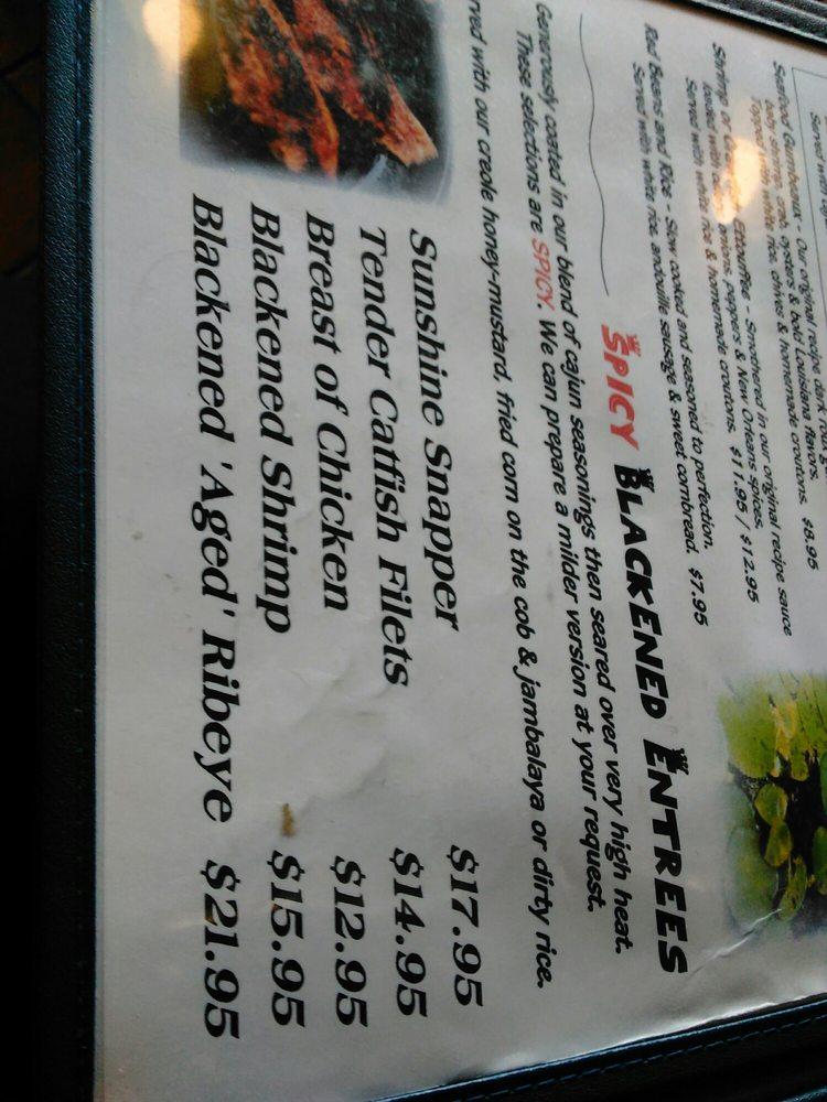 Menu at The Blind Tiger pub & bar, Shreveport