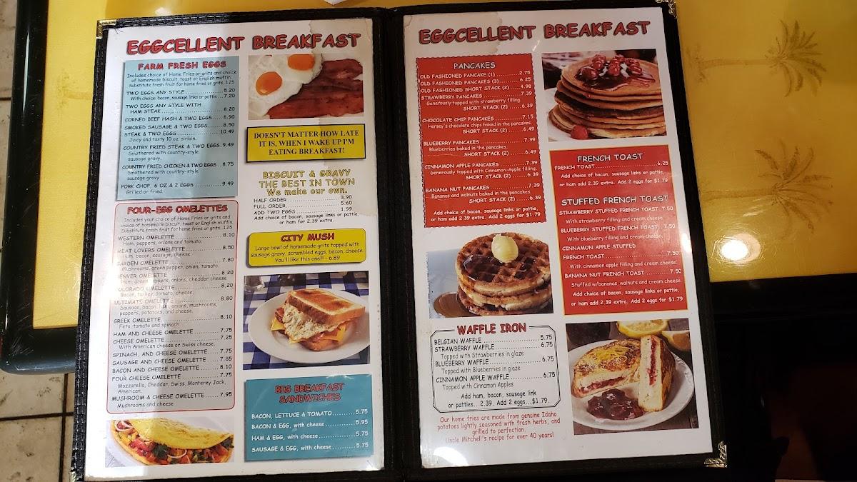 Carta del restaurante Egg City Diner, Haines City, US Hwy 27