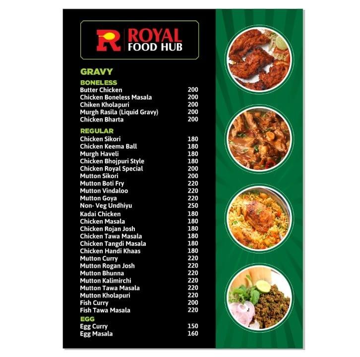 Menu at ROYAL FOOD HUB, Ahmedabad