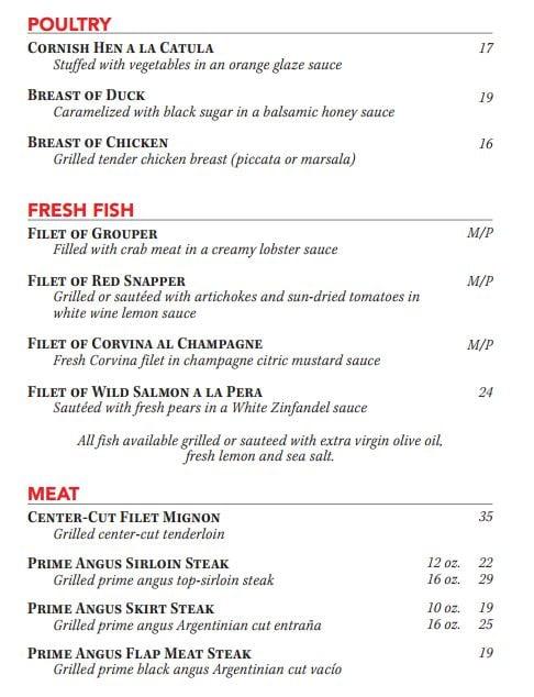Carta de Café Catula, Miami