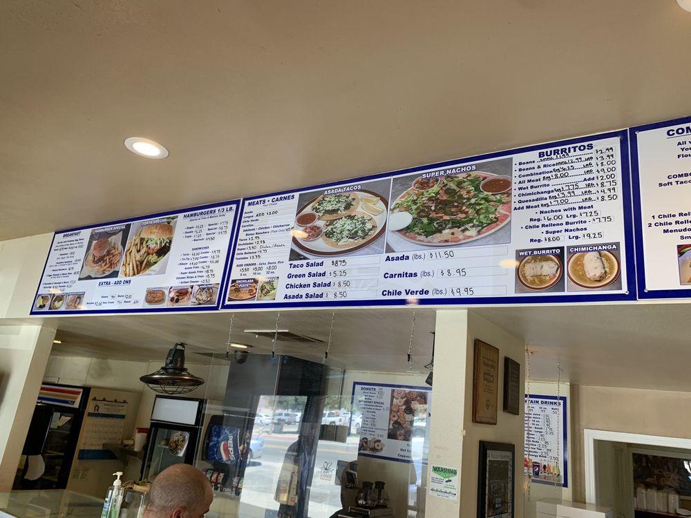 Menu at Danny's Donut House restaurant, Caruthers, W Tahoe Ave