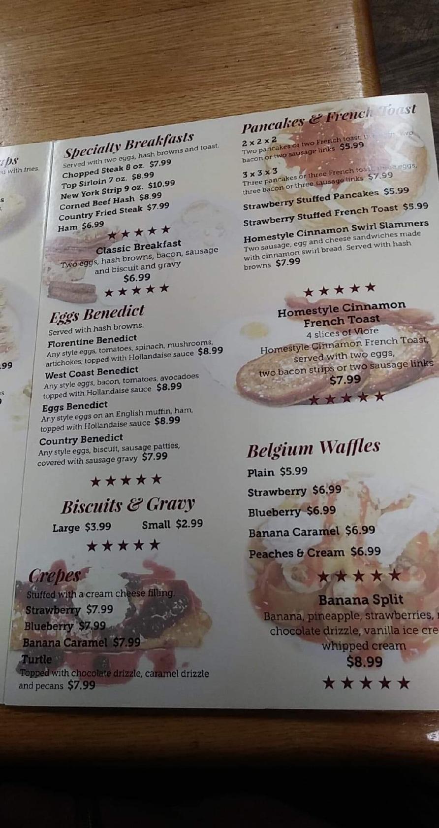 Menu at Sami's Family Restaurant and Banquet Center, Troy