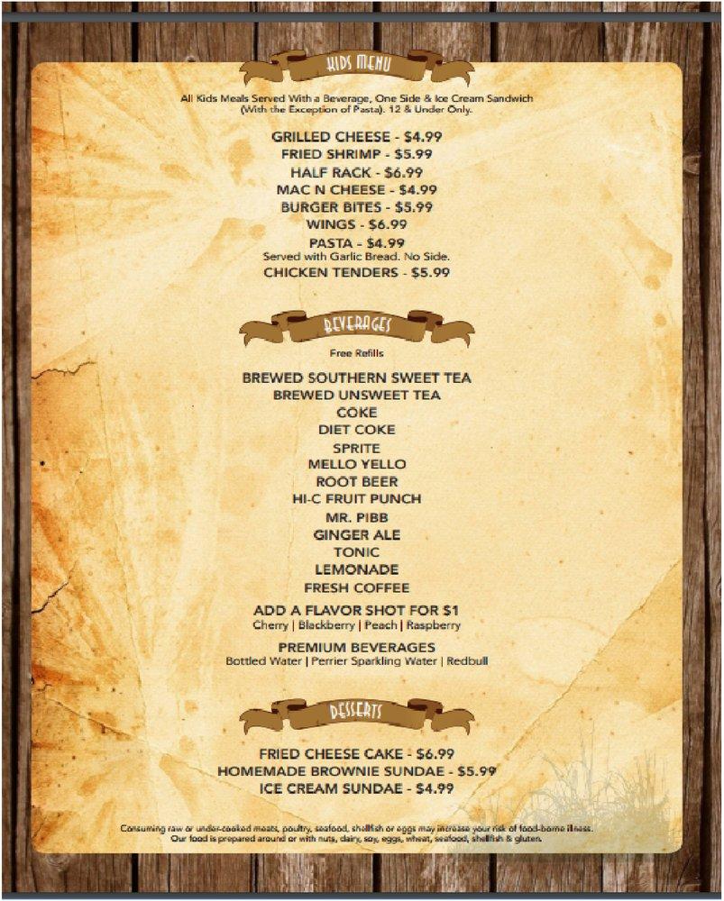 Menu at Tail-Gators Brews & Grill restaurant, Port St. Lucie