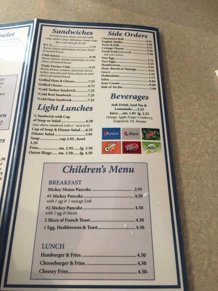 Menu at Addie's restaurant, Boise, W Boise Ave