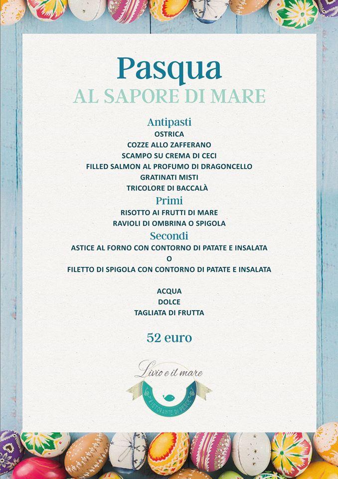 Menu at Livio E Il Mare restaurant, Pescara