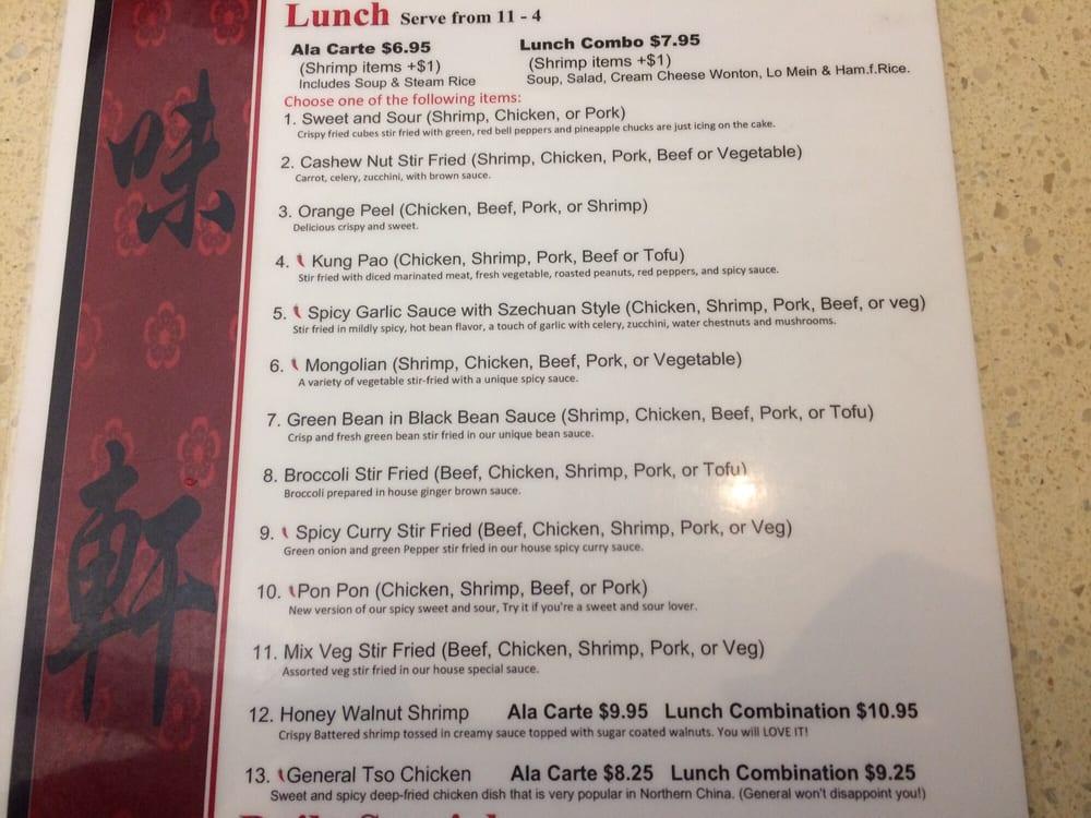 Menu at Red Maple Chinese Restaurant, Taylorsville