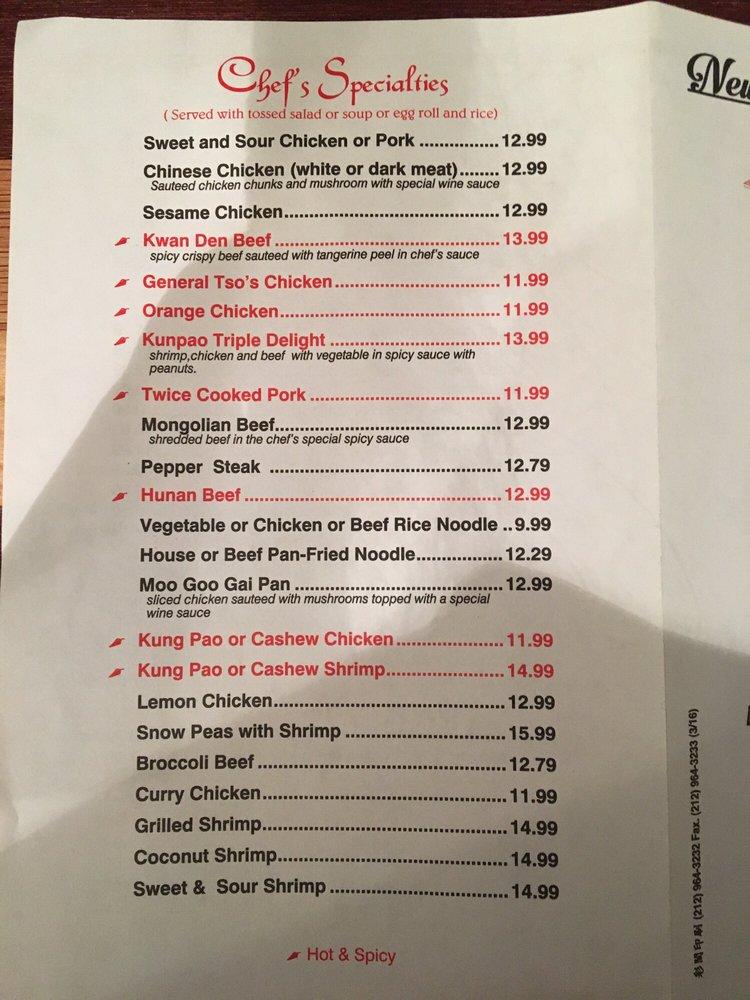 Menu at Everspring restaurant, Artesia