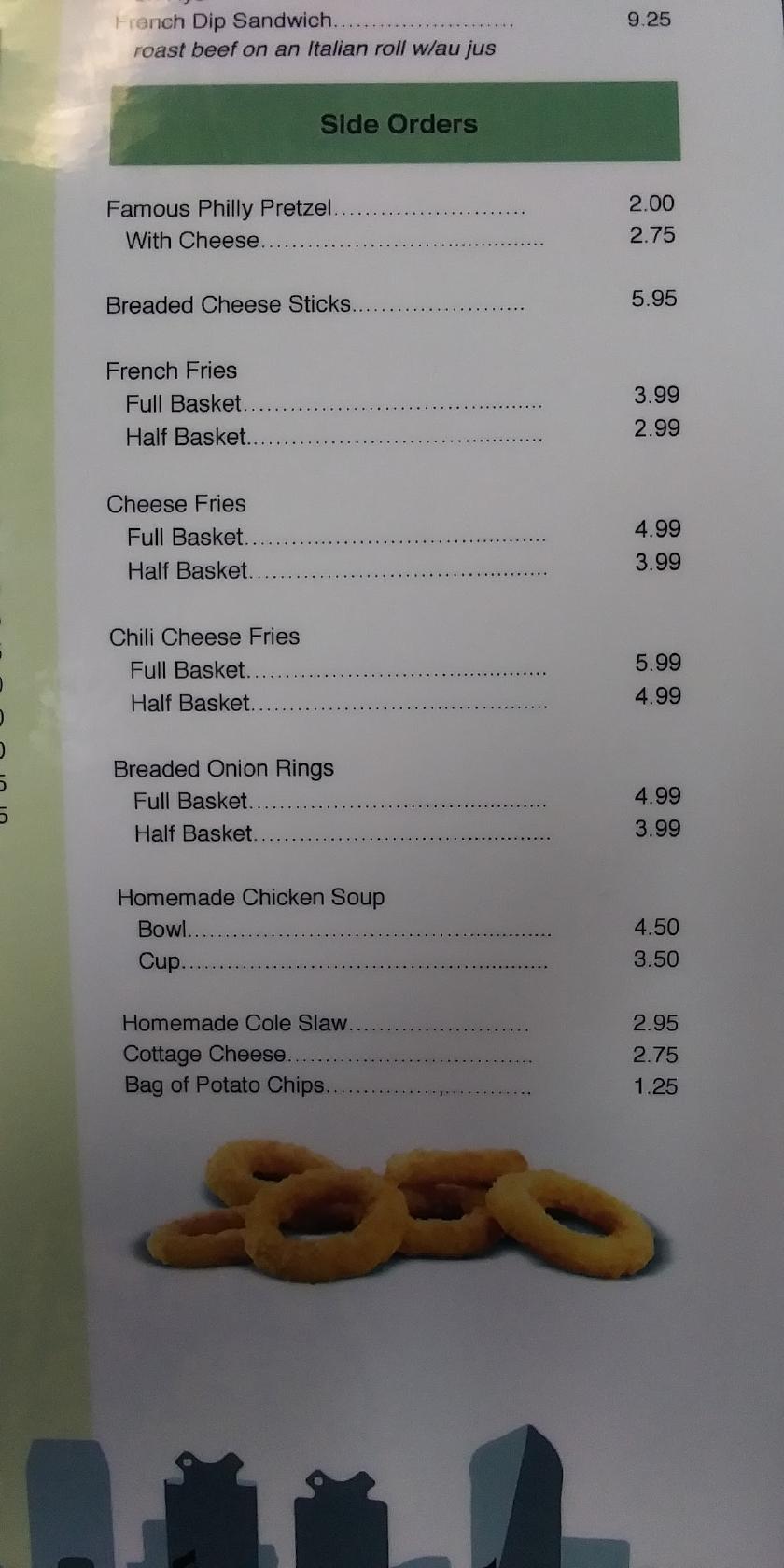 Menu at Philly Junction restaurant, Fort Myers, Summerlin Rd C12