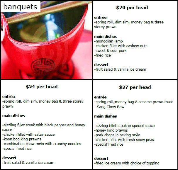 Menu at Picnic Point Chinese Restaurant, Picnic Point