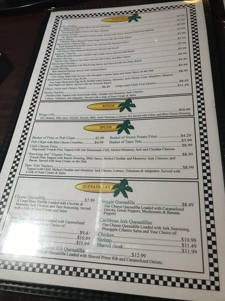 Menu at Dagwood's Deli & Sports Bar, Surfside Beach