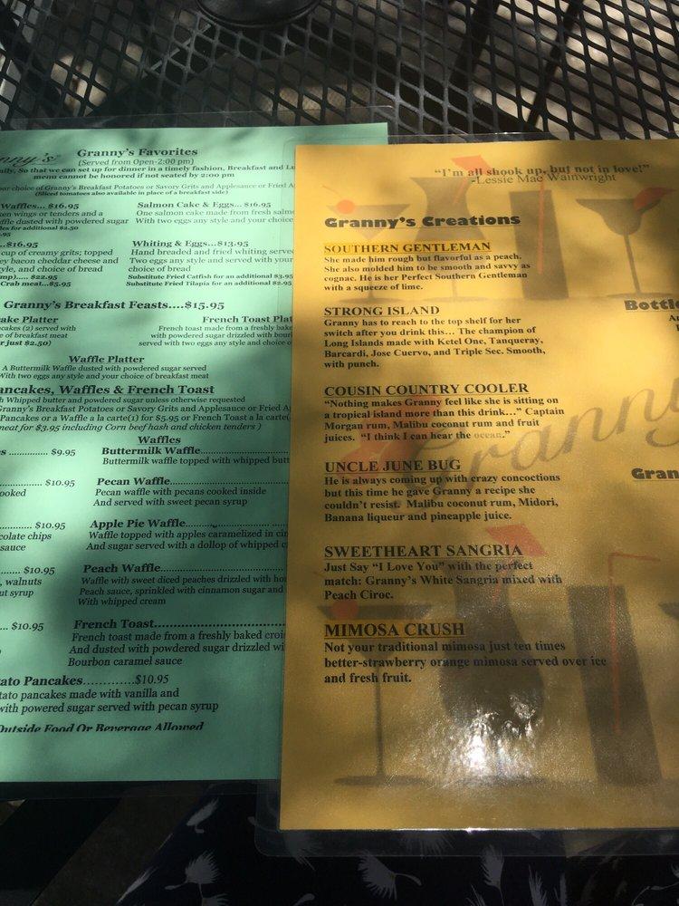 Menu at Granny's Restaurant, Owings Mills, Groffs Mill Dr