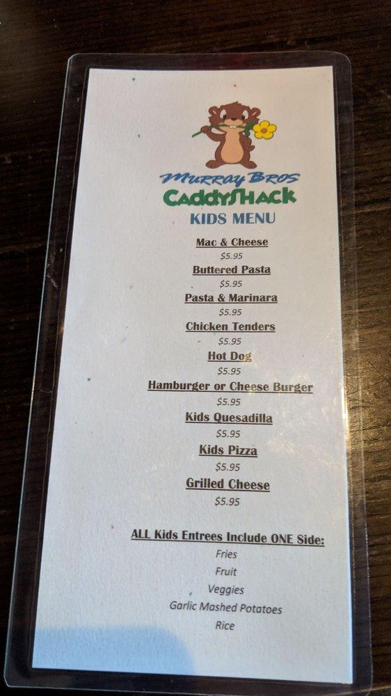 Menu at Murray Bros. Caddyshack pub & bar, Rosemont, Balmoral Ave