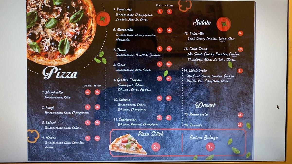 Speisekarte von Pizza&Eis Mondo Wedel, Wedel