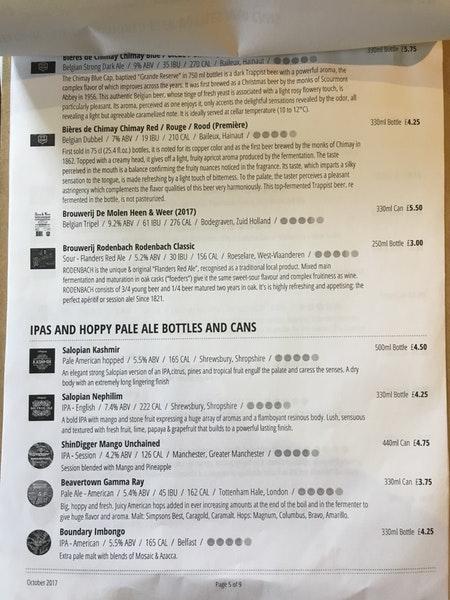 Menu at The Bailey Head pub & bar, Oswestry