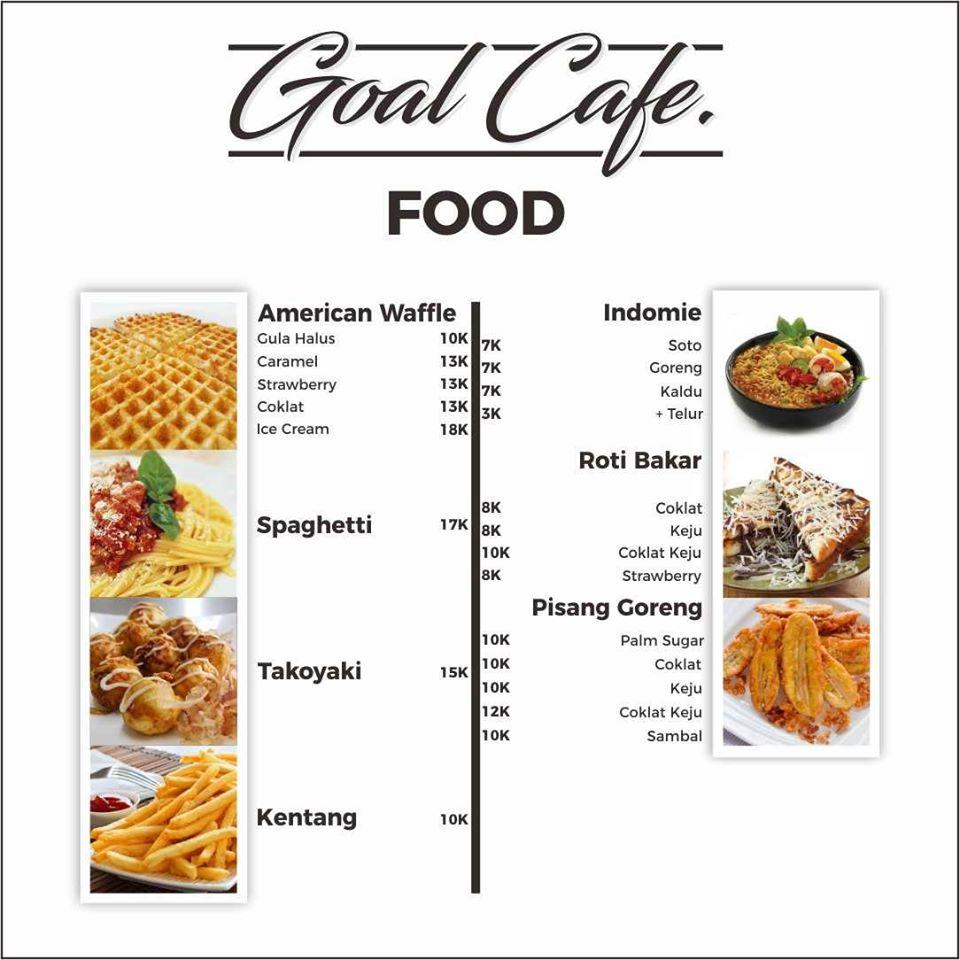 Menu at Goal Cafe & Billiard, Sungguminasa