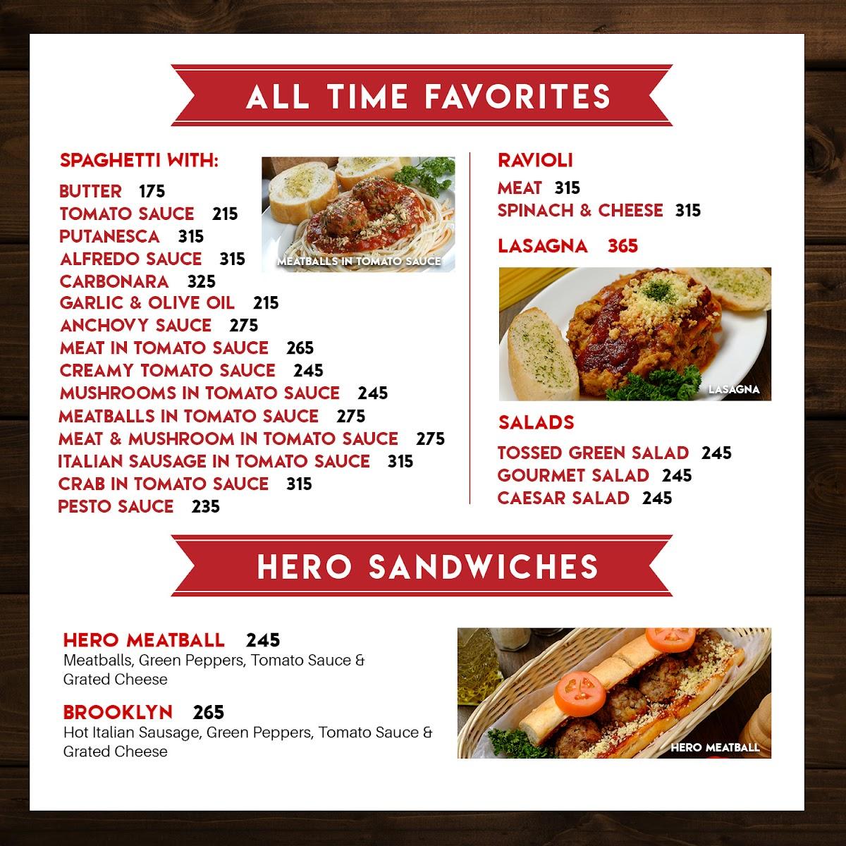 Menu at Di Marks Pizza Shaw restaurant, Mandaluyong, 438 Shaw Blvd