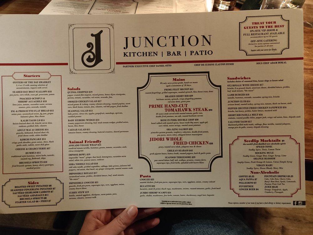 Menu at The Old Town Junction pub & bar, Santa Clarita, Main St