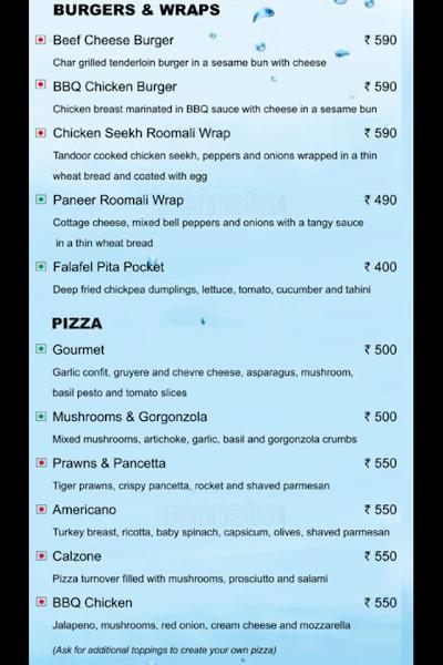 Menu at Blue Terrain, Bengaluru, Novotel Bengaluru Tech Park