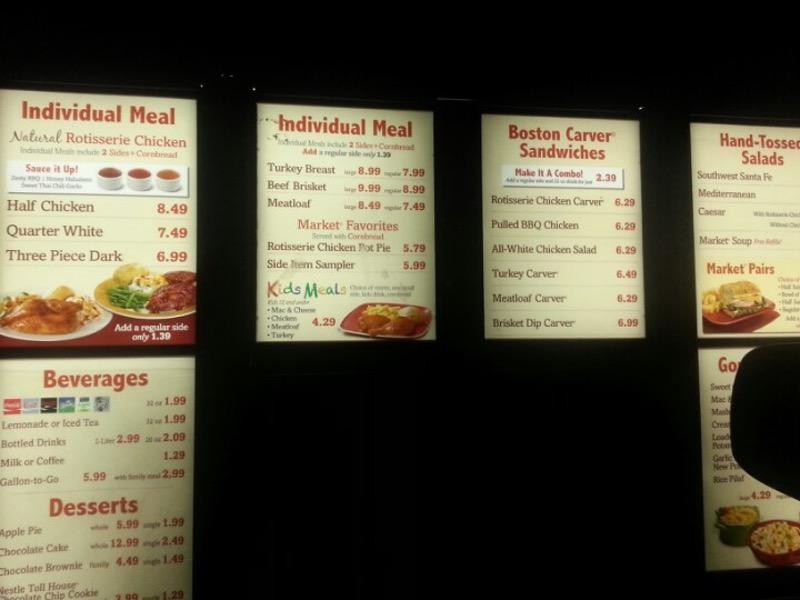 Menu at Boston Market BBQ, Clifton, US-46