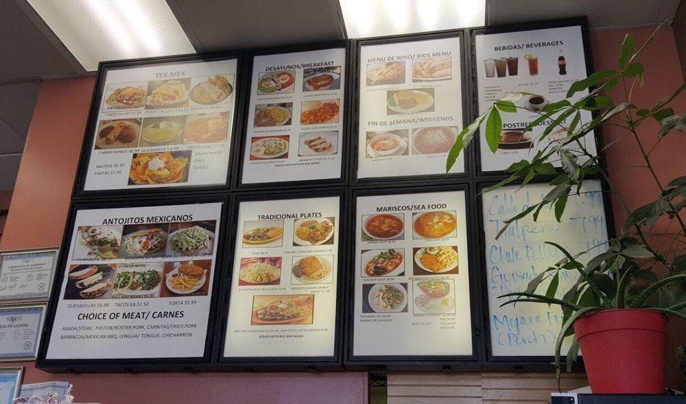 Menu at Don Limon Taqueria restaurant, Euless