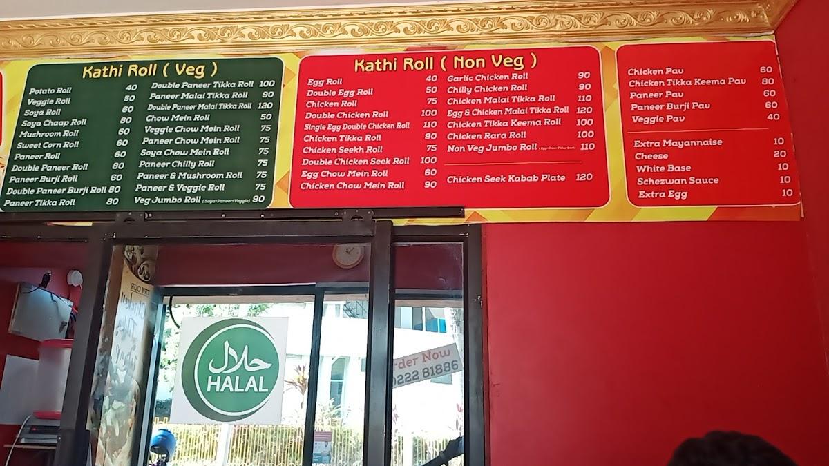 Menu at Kathi Junction, Manipal, opp. Golden Jubilee Hall