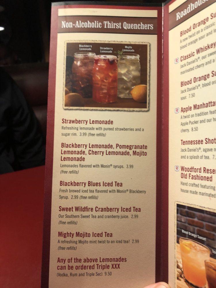 Menu at Original Roadhouse Grill steakhouse, Springfield