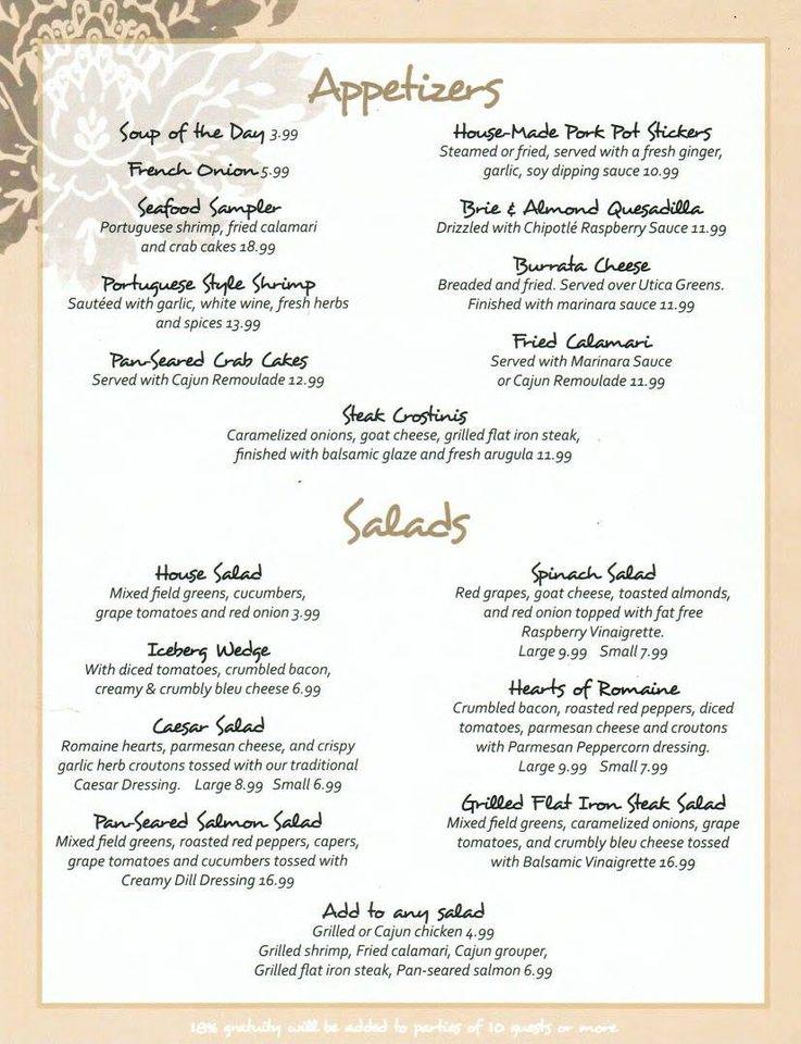 Menu at Daniel's Grill pub & bar, Marcellus