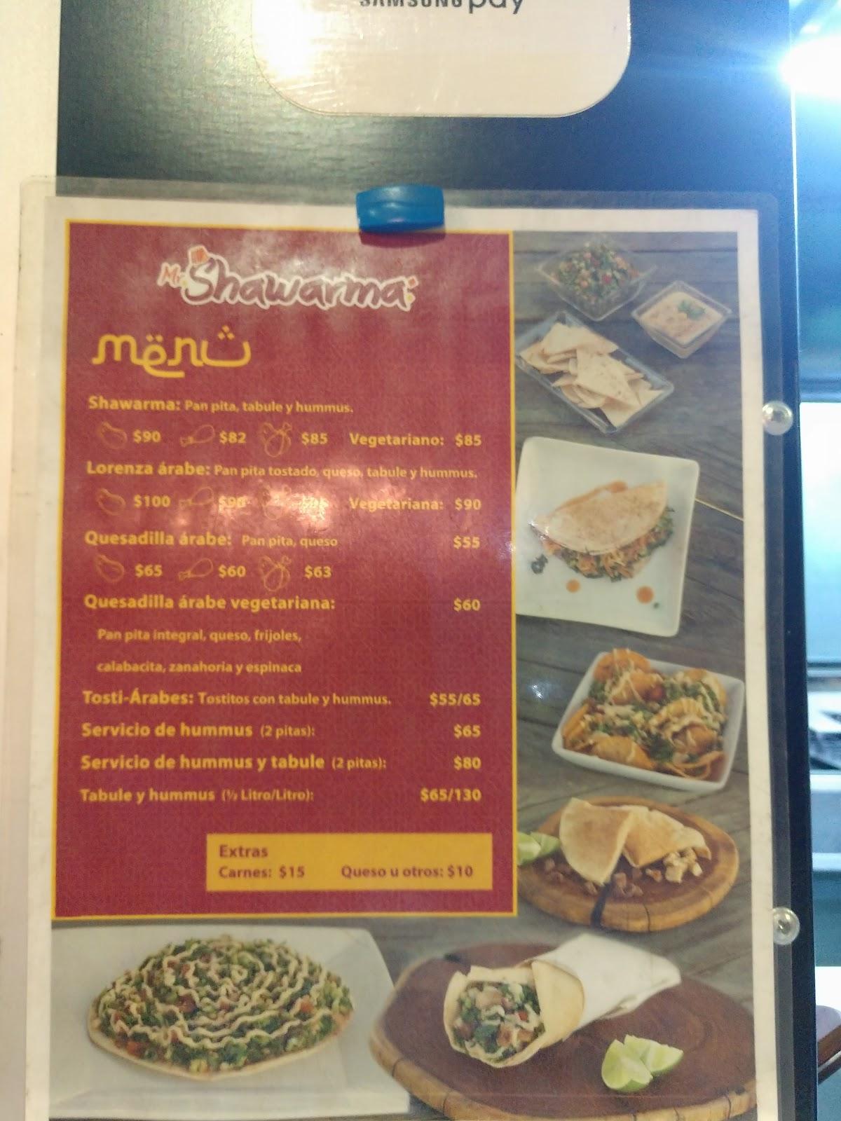 Menu at Grand Park restaurant, Monterrey