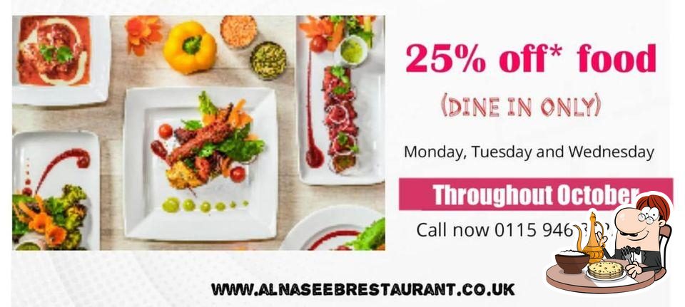 Al Naseeb in Nottingham - Restaurant menu and reviews