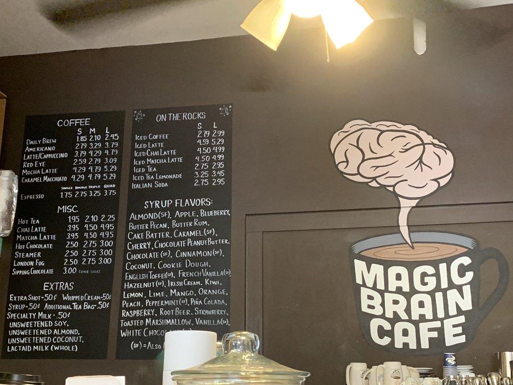Menu at Magic Brain Cafe, Cape May