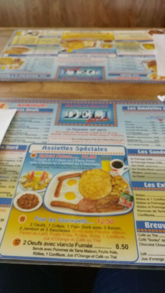 Menu au Restaurant Deli Plus, Montréal
