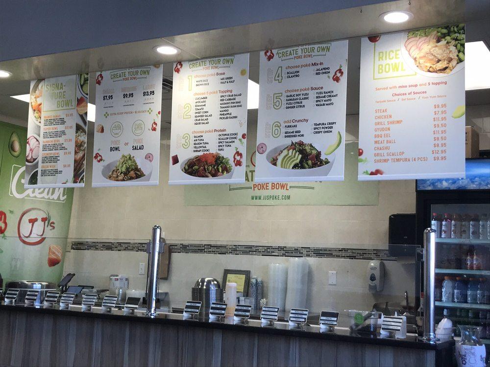 Menu at JJ'S POKE BOWL pub & bar, Edina